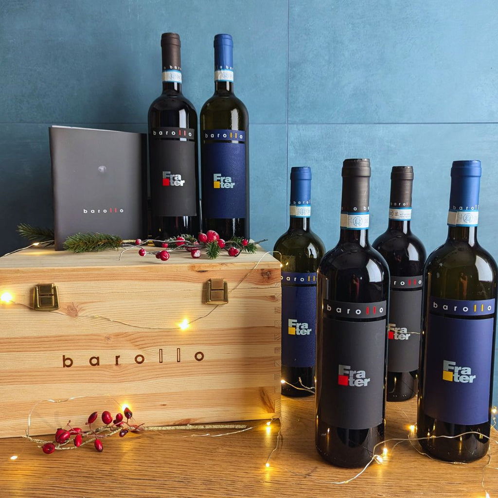 Confezione natalizia Frater Luxury in cassa di legno– Barollo